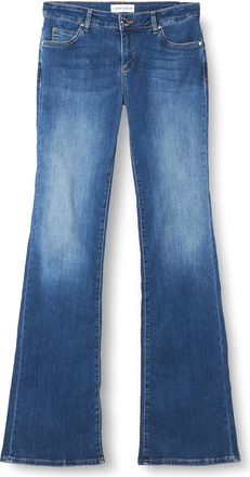 Pinko Damen Frida Flare Denim Blue Stretch Jeans, PJC_LAVAGGIO Medio Scuro, 29