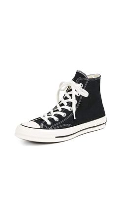 Converse Unisex-Erwachsene Taylor Chuck 70 Hi Sneakers, Schwarz (Black/Black/Egret 001), 41.5 EU, 162050C