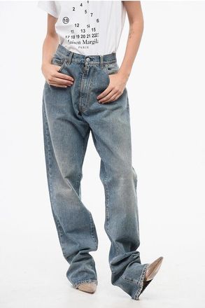 Maison Margiela MM6 Vintage Effect Wide Leg Jeans size 30