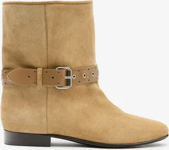 Isabel Marant Bottines Reena - Femme - Taupe - Taille36 - Isabel Marant