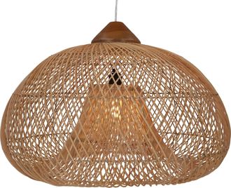 Guru Shop Gro&szlig;e Deckenlampe/Deckenleuchte, in Bali Handgemacht aus Naturmaterial, Rattan - Modell Marilla, 40x56x56 cm