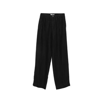 Vince Plissierte Wide-Leg-Hose - - Trousers - Damen - Schwarzk - XS