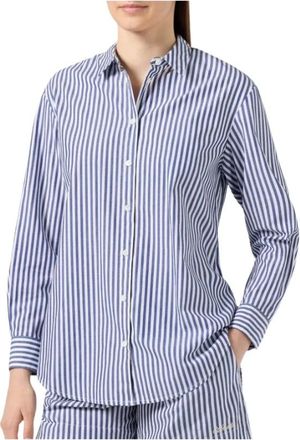 MC2 Saint Barth Femme, Blouses et Chemises, Bleu, Taille: 36 FR Camicia Brigitte