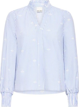 Ichi Ichi, Femme, Blouses et Chemises, Bleu, Taille: 36 FR Blouses