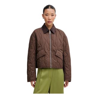 Marc O'Polo Harrington Jacket - Femme - Vestes - Brun - Taille: 38 FR