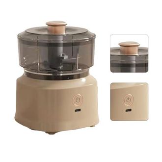 Generic Haofy Hachoir à Viande électrique, Robot Culinaire en Plastique avec Lames en Acier Inoxydable pour Légumes, Fruits, Noix et Aliments pour Bébés (Marr