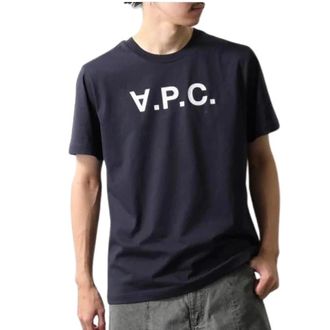 A.P.C. A.p.c., Homme, Tops, Bleu, Taille: S Standard Grand VPC T-Shirt
