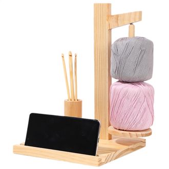 Generic Magnetischer Fadenhalter, H&auml;kelgarnhalter | Magnetischer Fadenhalter, rotierender Garnhalter, Garnhalter f&uuml;r Strickwaren, Garnspender f&uuml;r H&auml;kelnadeln 