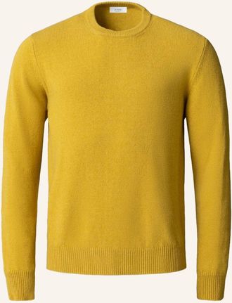 Eton Rundhalsausschnitt Kaschmirstrick gelb