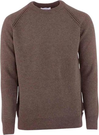 Kronstadt Homme, Pulls, Brun, Taille: S Bear Wool Crew Neck Knit