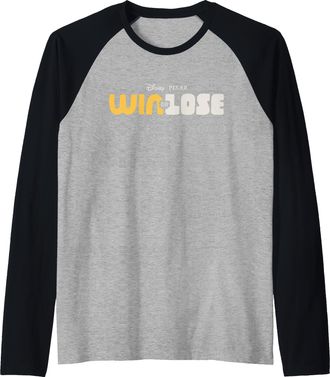 Pixar Disney and Pixars Win or Lose Official Disney+ Series Logo Raglan
