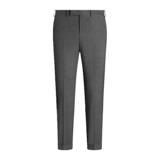 Pantaloni Torino Graue Woll-Ma&szlig;geschneiderte Master Fit Hose - - Trousers - Herren - Grau - L