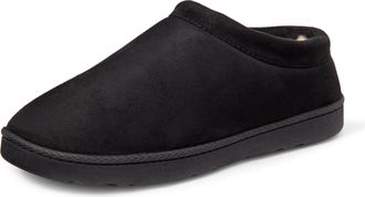 Amazon Essentials Damen Sherpa Clog-Hausschuhe, Schwarz, 44.5 EU