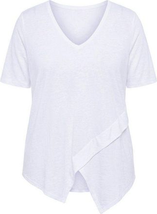 Angel Of Style Druckbluse Blusenshirt Leo Ausbrenner-Jersey Zipfelsaum