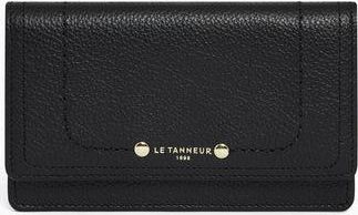 Le Tanneur Kartenetui Ella aus genarbtem Leder mit Umschlag
