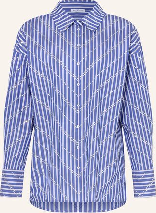 Mrs & Hugs Mrs & Hugs Hemdbluse Mit Schmucksteinen blau