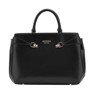 Guess Lorelei Girlfriend Satchel Handtasche - - Bags - Damen - Schwarzk - ONE SIZE