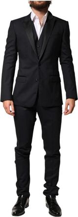 Dolce & Gabbana Homme, Costumes, Noir, Taille: XS Suits