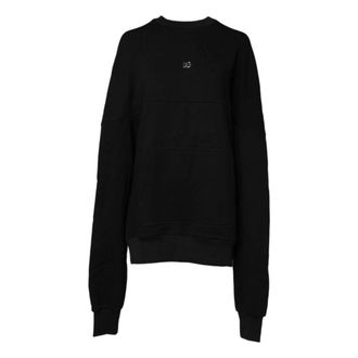 Dolce & Gabbana Rundhals-Pullover-Sweatshirt - - Knitwear - Damen - Schwarzk - XS
