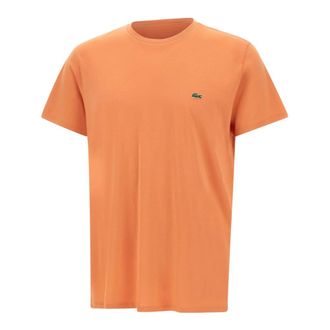 Lacoste Homme, Tops, Orange, Taille: S T-shirt en coton Pima