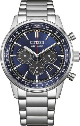 Citizen Eco-Drive Classic Chronograph Edelstahl blau, 42mm Herrenuhr CA4720-52L