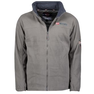 Geographical Norway Tamazonie Men - Fleece Herren Warm Dicker Zip Verschluss - Sweatshirt Jacke Winter Warm Herren Weich - Sweat Weiches Futter Lange Ärmel (Dunkelgrau/Ma