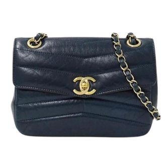 Chanel Pre-owned Vintage Cross Body Bag - - Pre-owned - Damen - Blau - ONE SIZE
