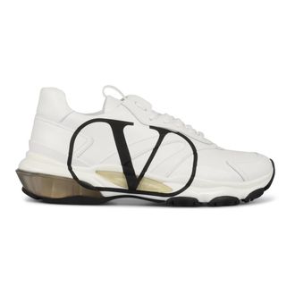 Valentino Garavani Homme, Chaussures, Blanc, Taille: 41 EU Valentino Garavani - Baskets en cuir