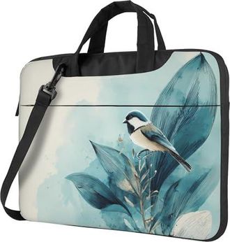 Generic Sac &agrave; bandouli&egrave;re pour ordinateur portable de 15,6 - Housse de protection antichoc pour ordinateur portable de 15,6 - Pour homme et femme - Bleu sarce