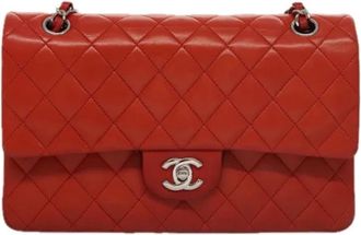 Chanel Pre-owned Cuir sacs-chanel - Femme - Pre-owned - Orange - Taille: ONE Size