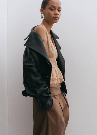 Mango Boucles doreilles m&eacute;talliques carr&eacute;es argent - Femme - Taille unique - MANGO