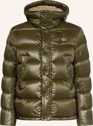Blauer Daunenjacke Clipper gruen