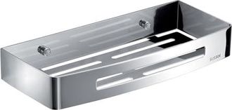 Gedy Nerva Rechteckige Objektträger, Edelstahl, Chrom, 30 x 12,8 x 4,5 cm