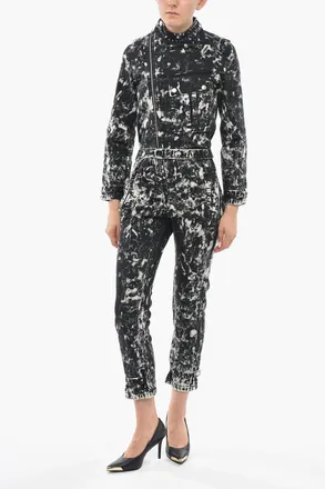 Stella McCartney Stretch Denim Jumpsuit Acid-Wash Effect Stella McCartney