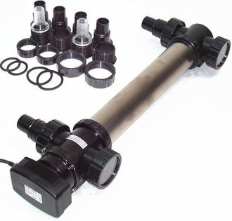 Apex 55008 Edelstahl uvc Teichkl&auml;rer 72W Wasserkl&auml;rer Lichtfilter Vorkl&auml;rger&auml;t Koi