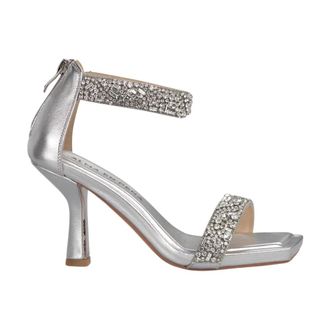 Alma En Pena Doppelriemen-Sandale mit Schmuckeffekt - - Shoes - Damen - Grau - 37 EU