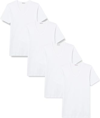Eminence Herren Promo Classiques Unterhemd, 4er Packung,Weiß (Blanc/Blanc/Blanc/Blanc 0001),XX-Large (Herstellergröße: 6)