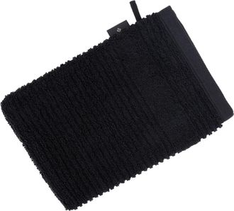 Vossen Tomorrow Waschhandschuh 22 x 16 cm schwarz