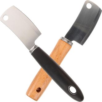 OSALADI 2 St&uuml;ck Edelstahl Messer K&auml;seschneider Und Obstschneider Multifunktionsmesser F&uuml;r Gem&uuml;se, Obst, K&auml;se Und Steak Leicht Zu Reinigen Und Verstauen