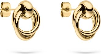 s.Oliver Ohrring - Elegante Ohrstecker aus poliertem Edelstahl - gold - wasserfest & hautfreundlich