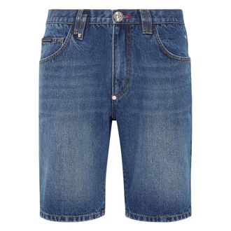 Philipp Plein Herren, Shorts, Blau, W40Gr&ouml;&szlig;e