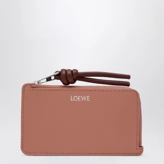Loewe Card holder with coin pocket Blush/Mahogany