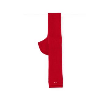 Stine Goya Ribbed-knit Logo-embroidered Scarf