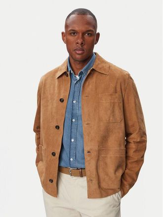 Tommy Hilfiger Lederjacke MW0MW44296 Hellbraun Regular Fit