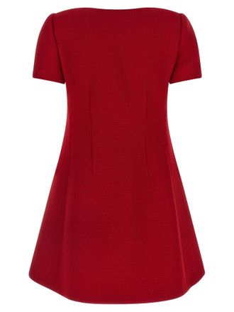 Valentino Garavani Womens Multicolor Virgin Wool Short Dress