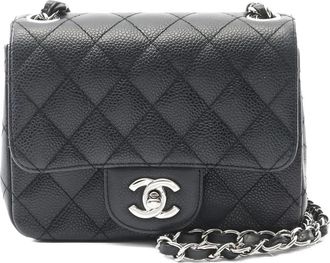 Chanel sac porté épaule Classic Flap (2008-2009) - Noir