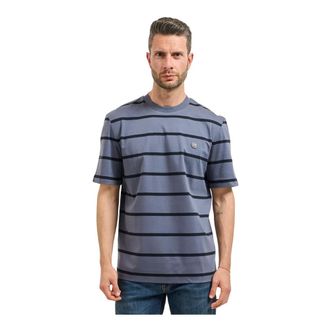 HUGO BOSS Homme, Tops, Bleu, Taille: XL T-shirt en coton merceris&eacute; avec monogramme Double B