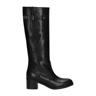 Stefano Lauran Schwarze Lederstiefel 7436 - - Shoes - Damen - Schwarzk - 36 EU