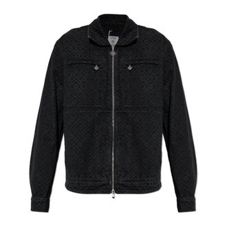 Casablanca Monogrammierte Jeansjacke - - Jackets - Herren - Schwarzk - L