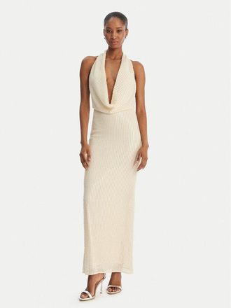 Bardot Bardot Abendkleid Nola 59814DB2 Beige Slim Fit